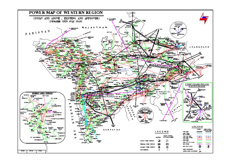 Power Map of Western Region: R A J A S T H A N | PDF