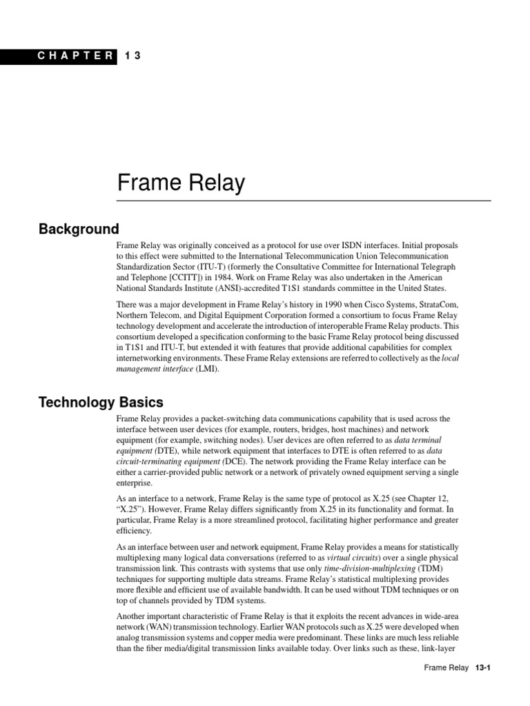 Frame Relay | PDF | Communications Protocols | Computer Network
