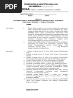 Contoh SK UP2K PKK | PDF