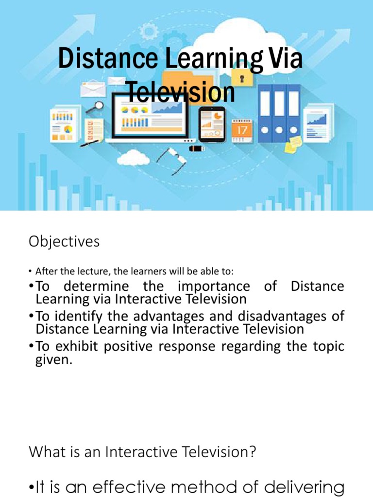 Distance Learning Via Television | PDF | Distance Education | Television