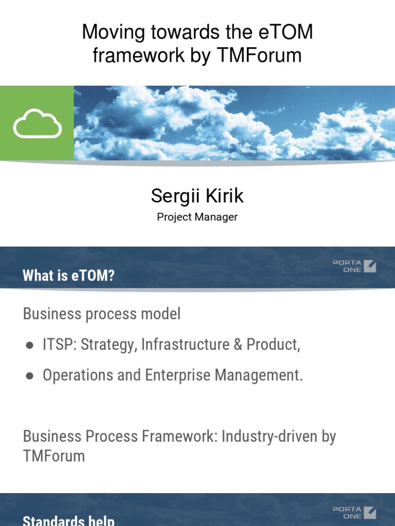 Moving Towards The eTOM Framework by TMForum | PDF