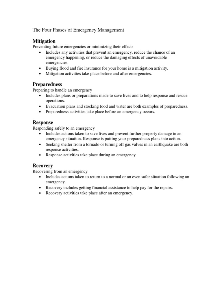 The Four Phases of Emergency Management.pdf
