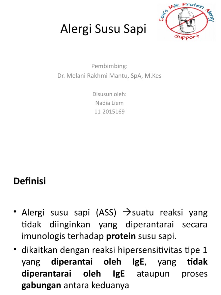 Alergi Susu Sapi | PDF