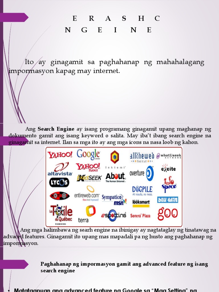 Paggamit NG Search Engine | PDF