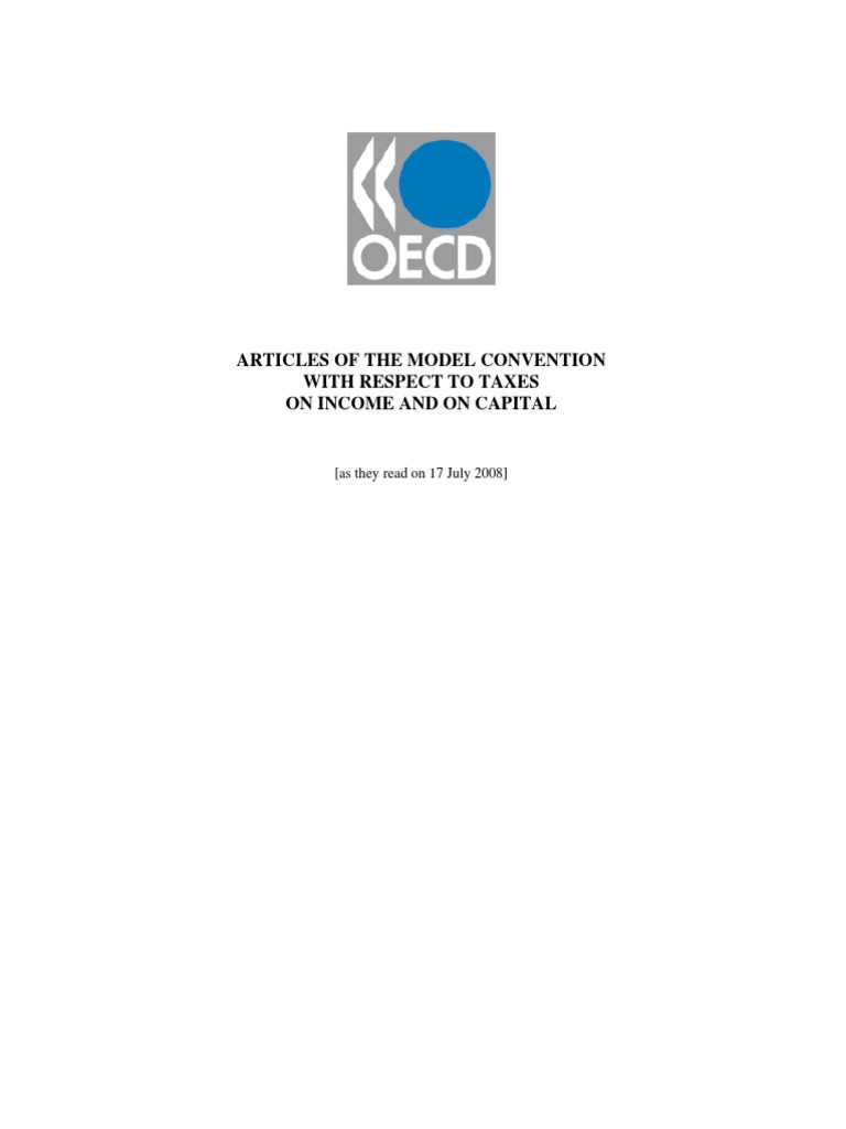 OECD Model Tax Treaty PDF | PDF | Permanent Establishment | Dividend
