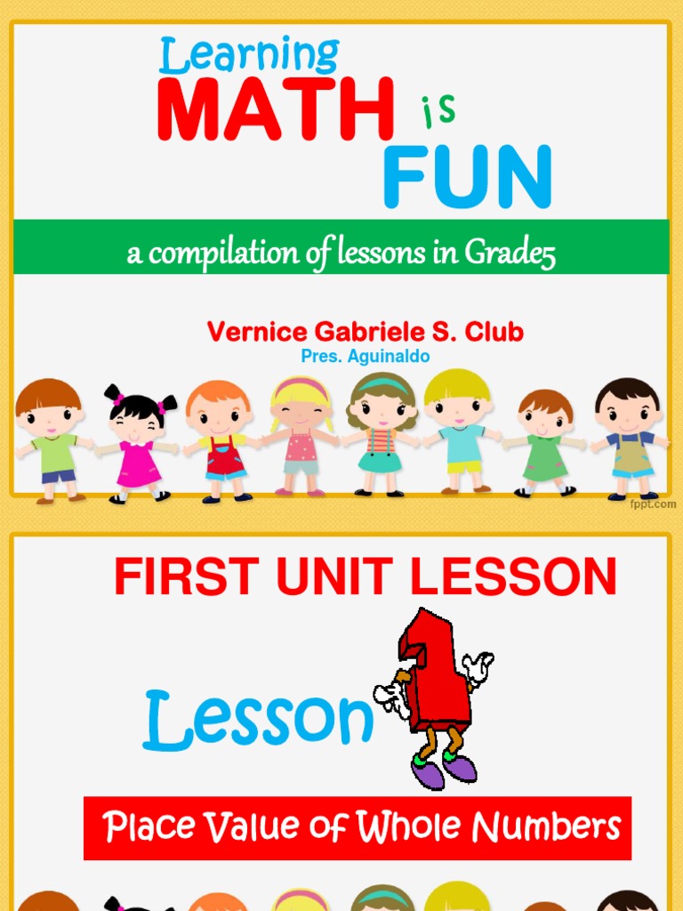 Grade 5 Mathematics | PDF | Fraction (Mathematics) | Area
