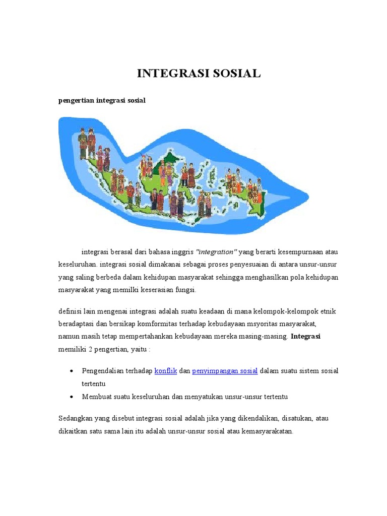 Integrasi Sosial | PDF