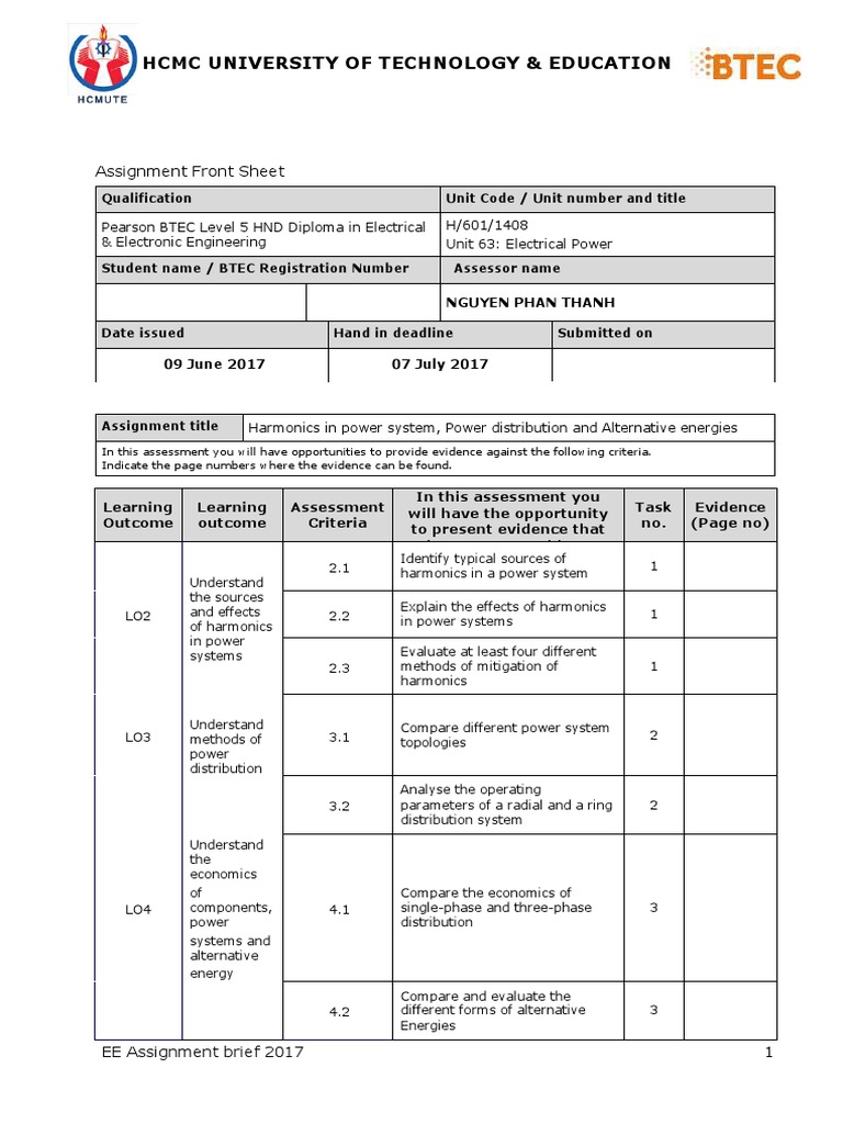 Electrical Power - Assignment2 - NPT - Revised | PDF | Electrical Impedance | Electric Power System
