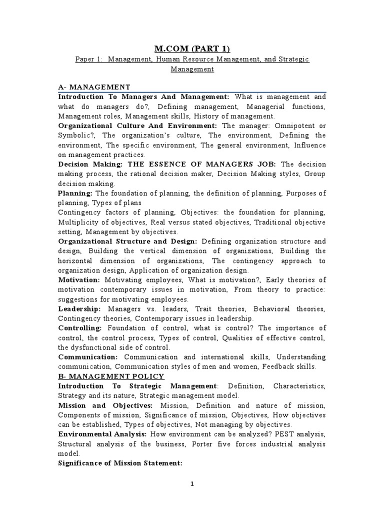 Annual MCom Syllabus GCUF - Ashfaq | PDF | Valuation (Finance ...