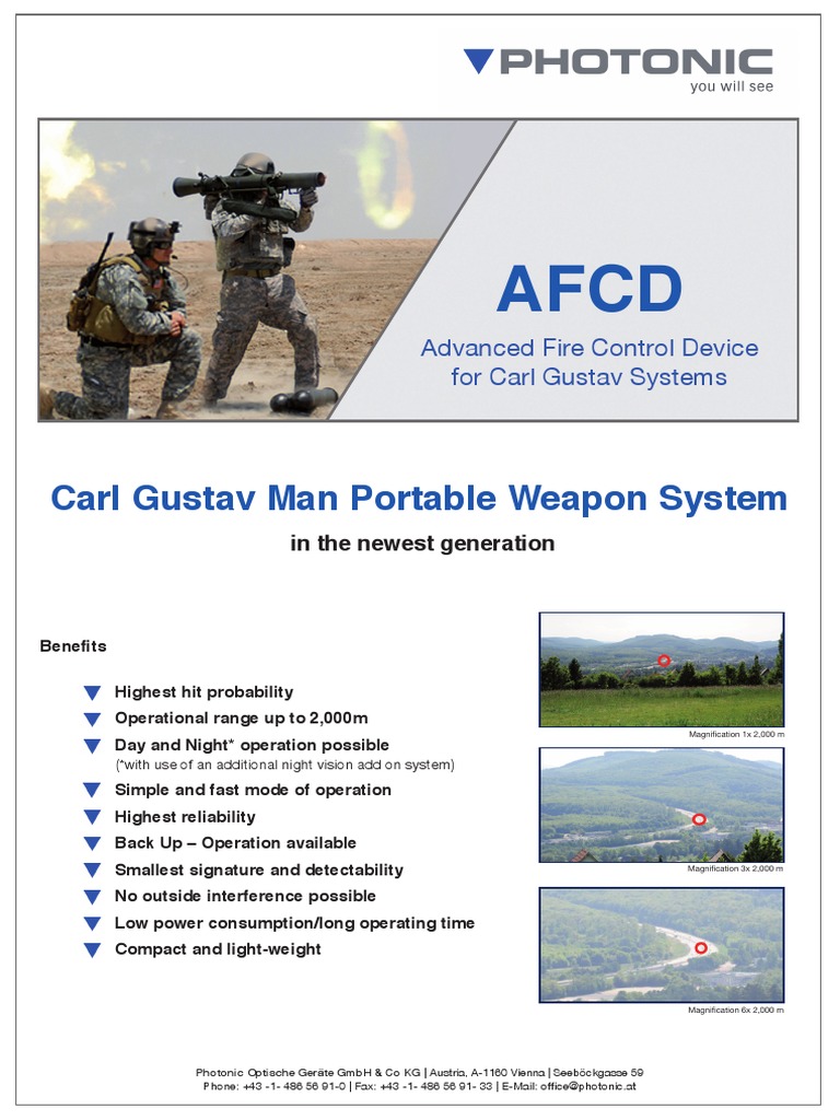 Advanced Fire Control Device For Carl Gustav Systems | PDF | Fire ...
