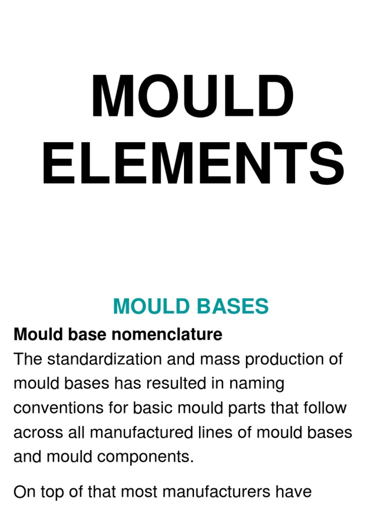 Mould Components and Their Functions | PDF | Industries | Industrial ...