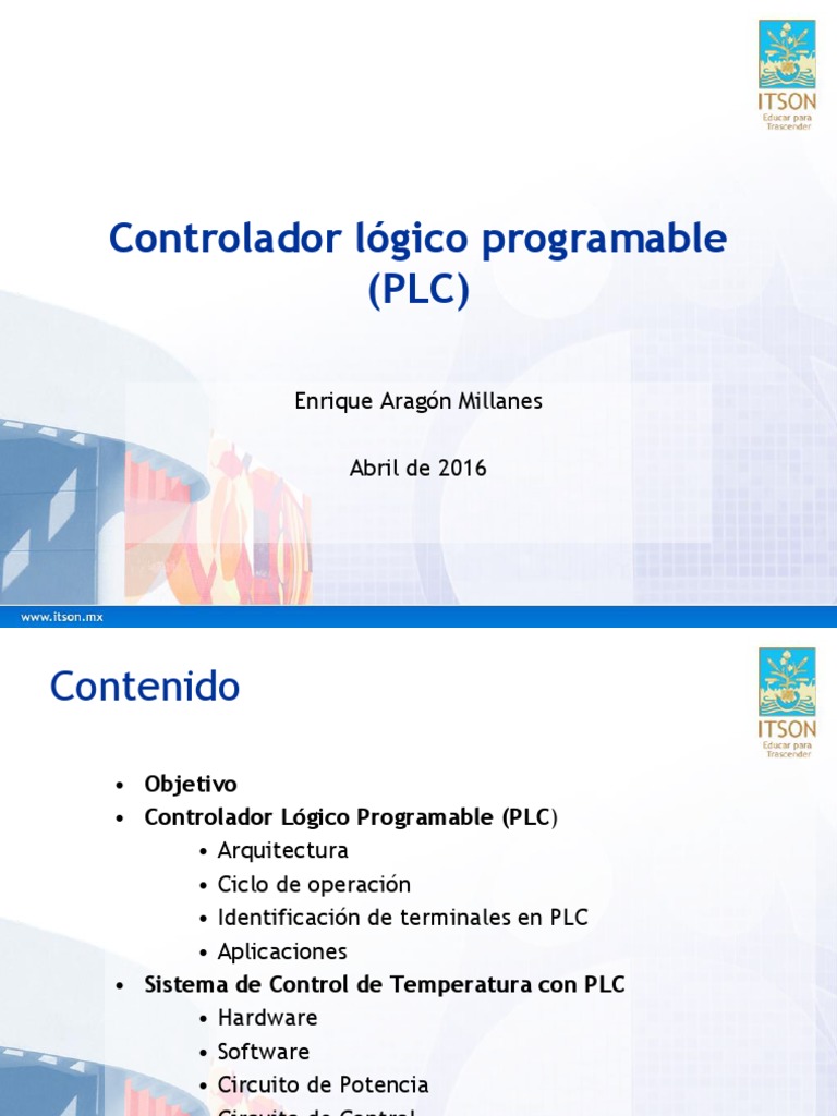 PLC Controladores Lógicos Programables 2016 | Controlador lógico ...