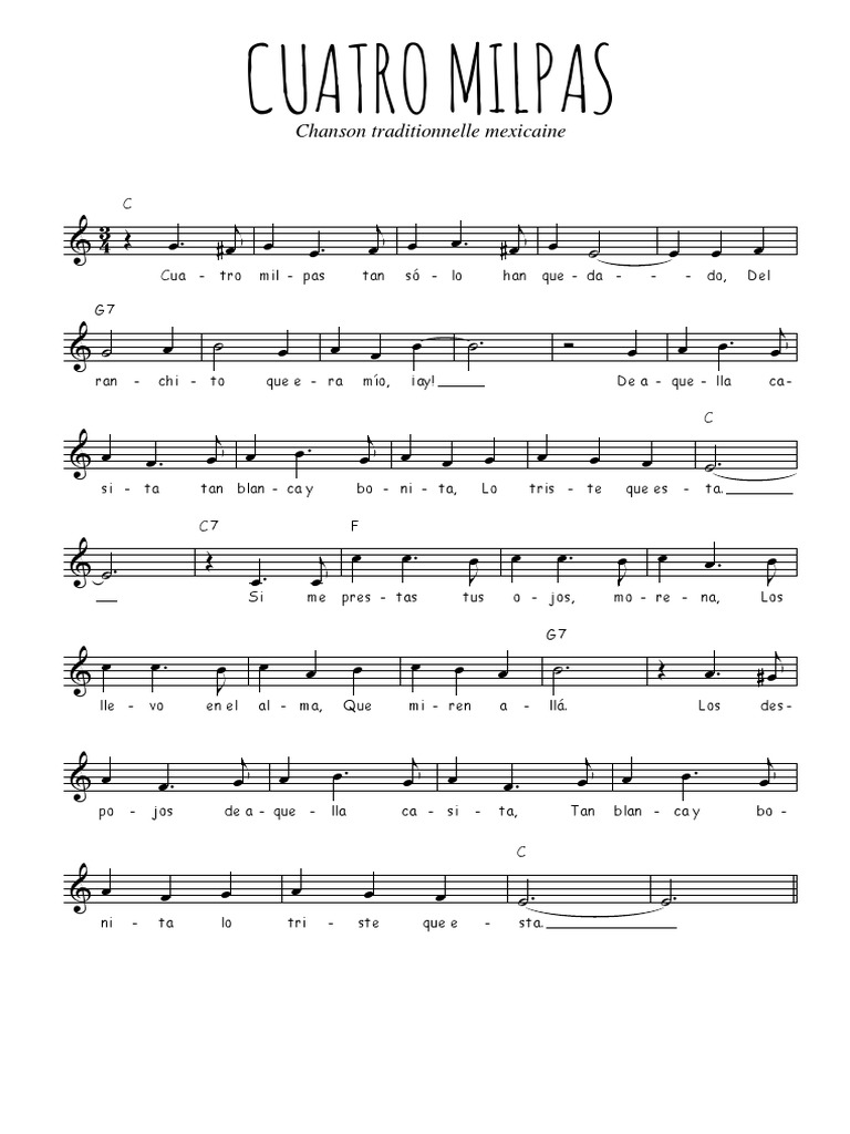 Traditionnel - Cuatro Milpas PDF | PDF