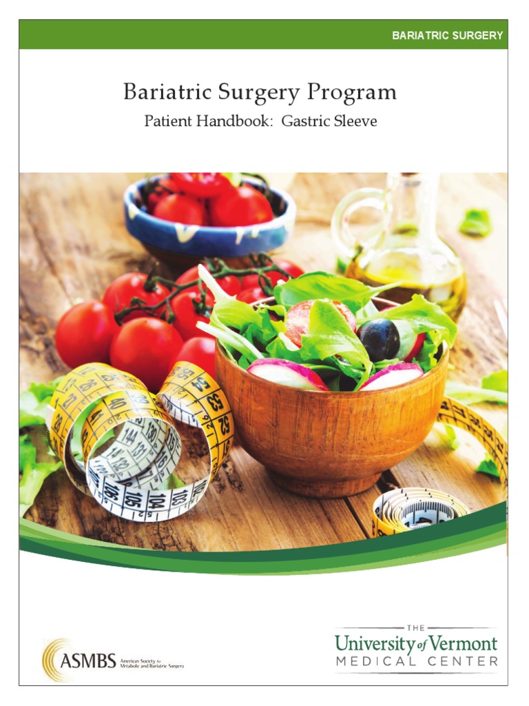 Patient Handbook Gastric Sleeve Final | PDF | Bariatric Surgery | Surgery