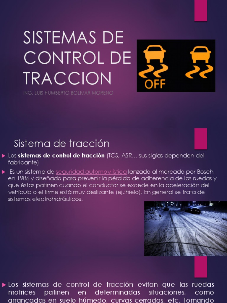 Sistemas de Control de Tracción (TCS/ASR) | PDF | Tecnologías ...