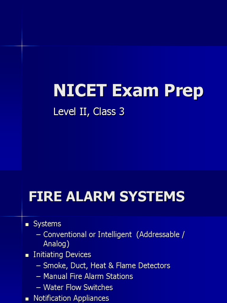 Nicet Exam Prep Presentation Level II Class 3-1 | Electronics ...