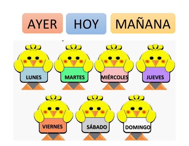 Días de la semana en orden | PDF