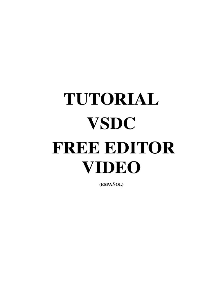 Guía de VSDC Editor de Video Gratis | PDF | Ventana (informática ...