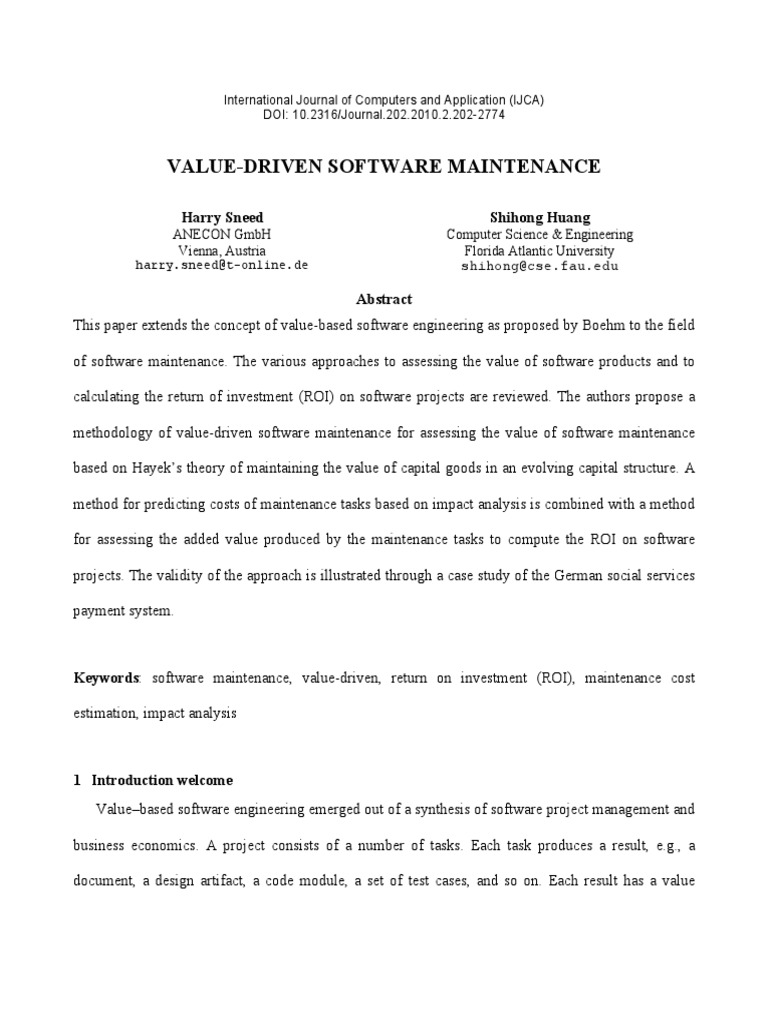 ACTA2010 Value Sneed Huang | PDF | Software Development Process ...