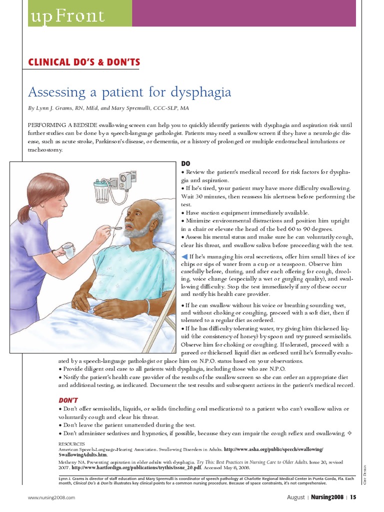 Dysphagia | PDF | Speech Language Pathology | Clinical Medicine