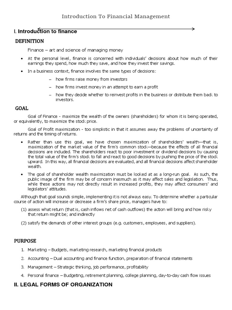 Module 1 | PDF | Securities (Finance) | Financial Markets