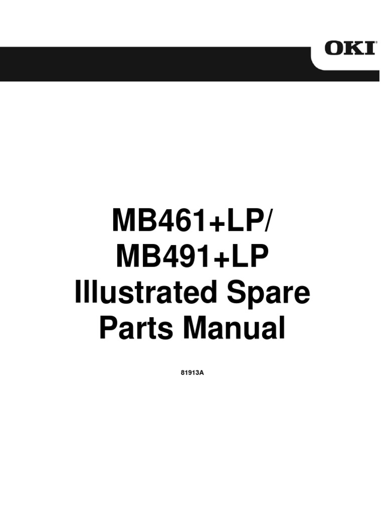 Oki MB461+LP/MB491+LP Parts Manual | PDF | Military Of Japan ...