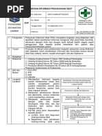 Sop Pemberian Informasi Penggunaan Obat (Pio) | PDF
