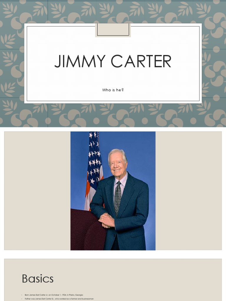 Who Is Jimmy Carter | PDF | Jimmy Carter | Mohammad Reza Pahlavi