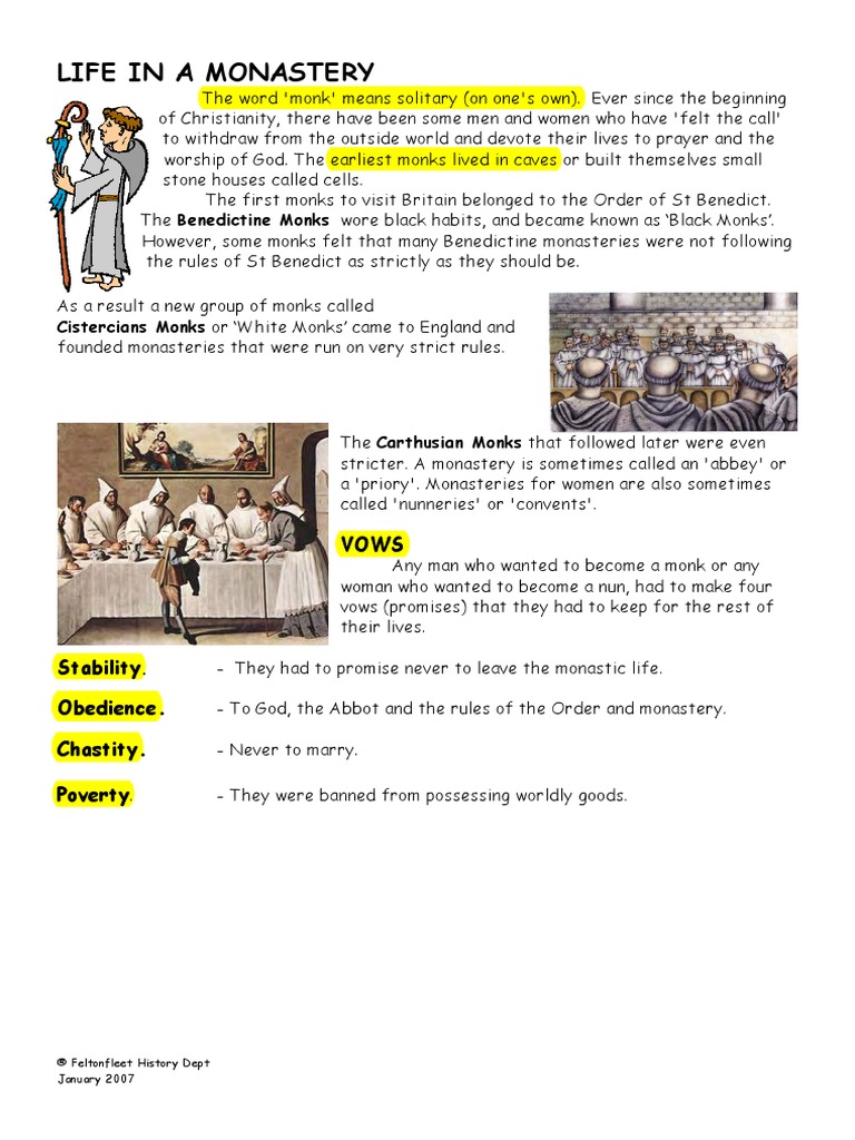 Monastic Life | PDF | Monk | Order Of Saint Benedict