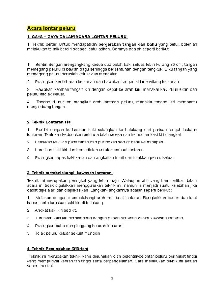 Lontar Peluru | PDF