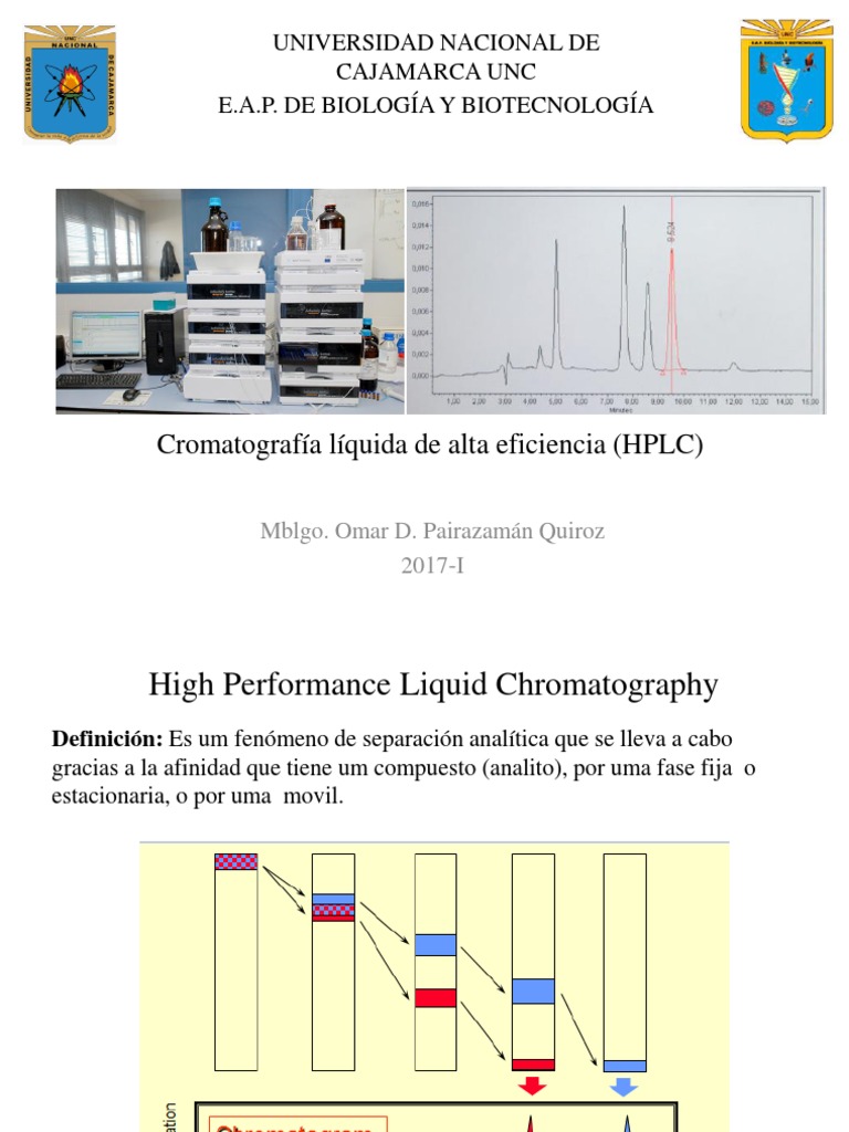 Cromatografía líquida de alta eficiencia (HPLC).pdf | Fluorescencia | Cromatografía líquida de ...