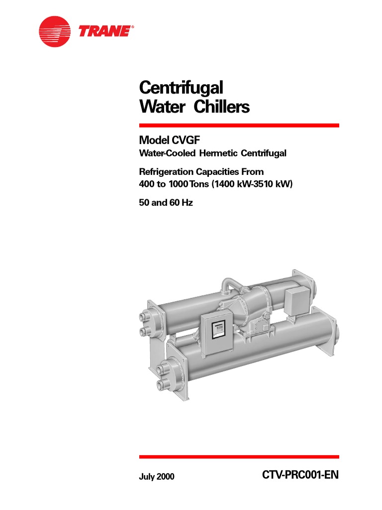 CVGF Centrifugo - 400 a 1000 TR | Heat Exchanger | Building Automation
