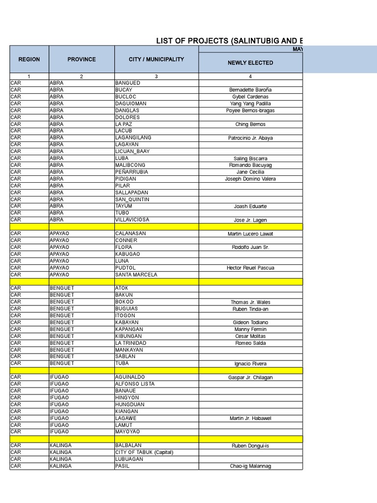 Newly Elected LGU Officials 2023 | PDF