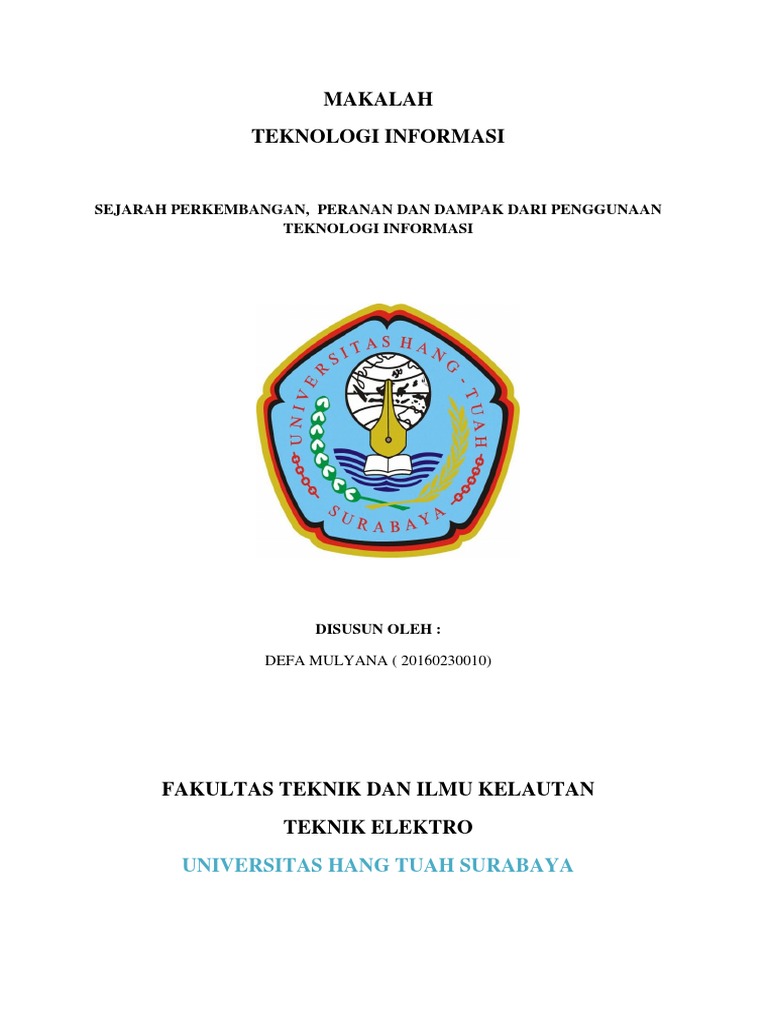 MAkalah Teknologi Informasi | PDF