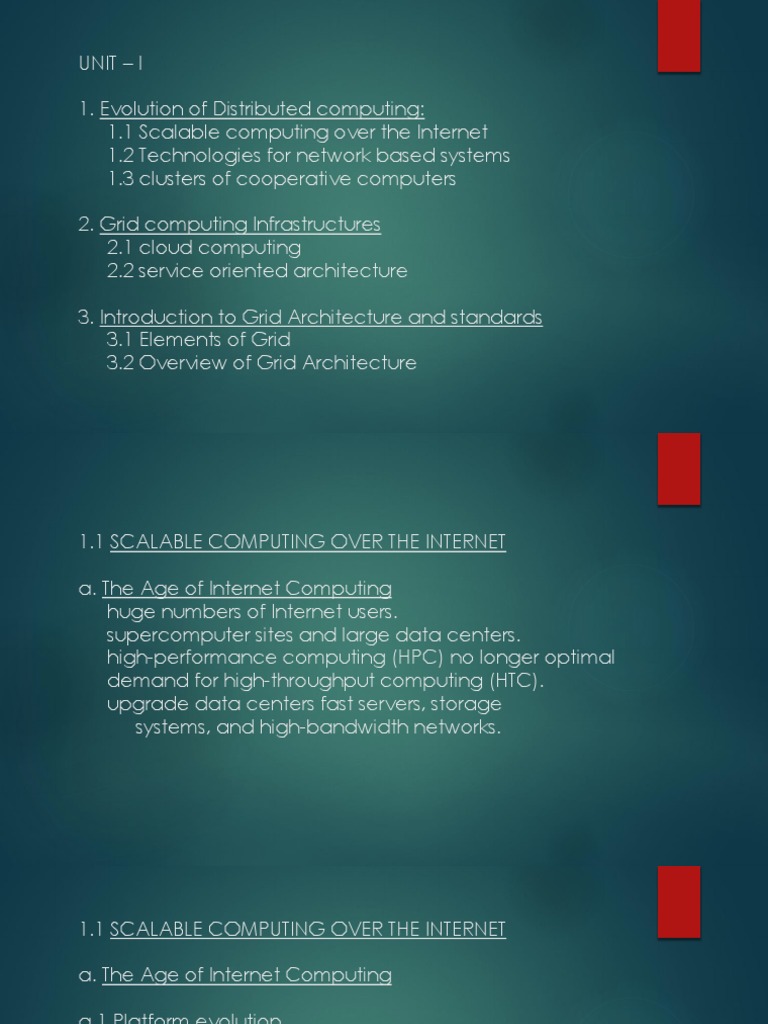 Evolution of Distributed Computing | PDF | Supercomputer | Computer Cluster