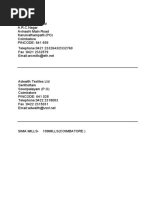 Perundurai SIPCOT Industries List | PDF | Textiles | Dyeing