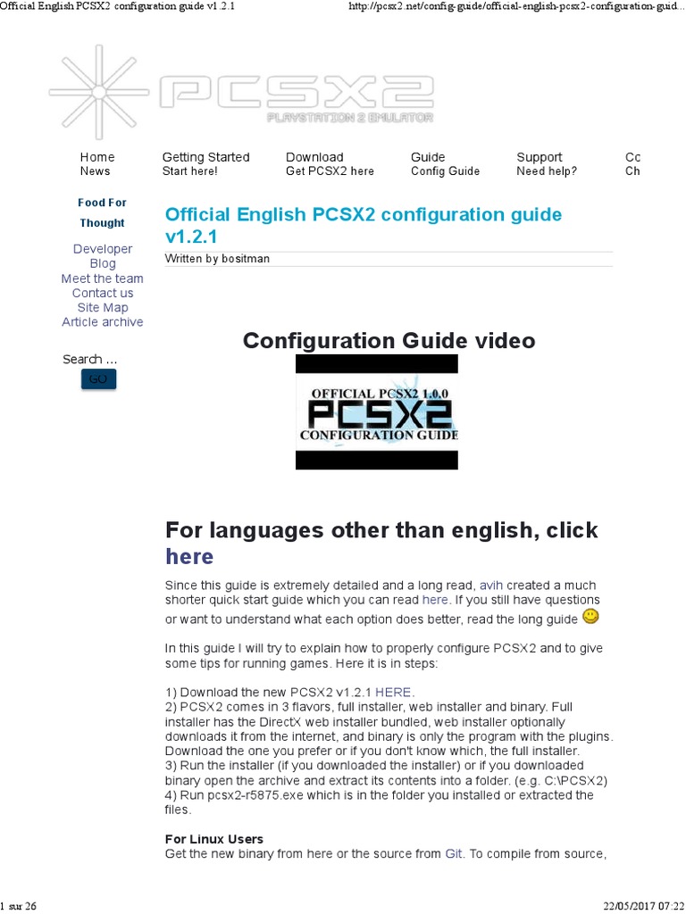 Official English PCSX2 Configuration Guide v1.2.1 | PDF | Shader ...