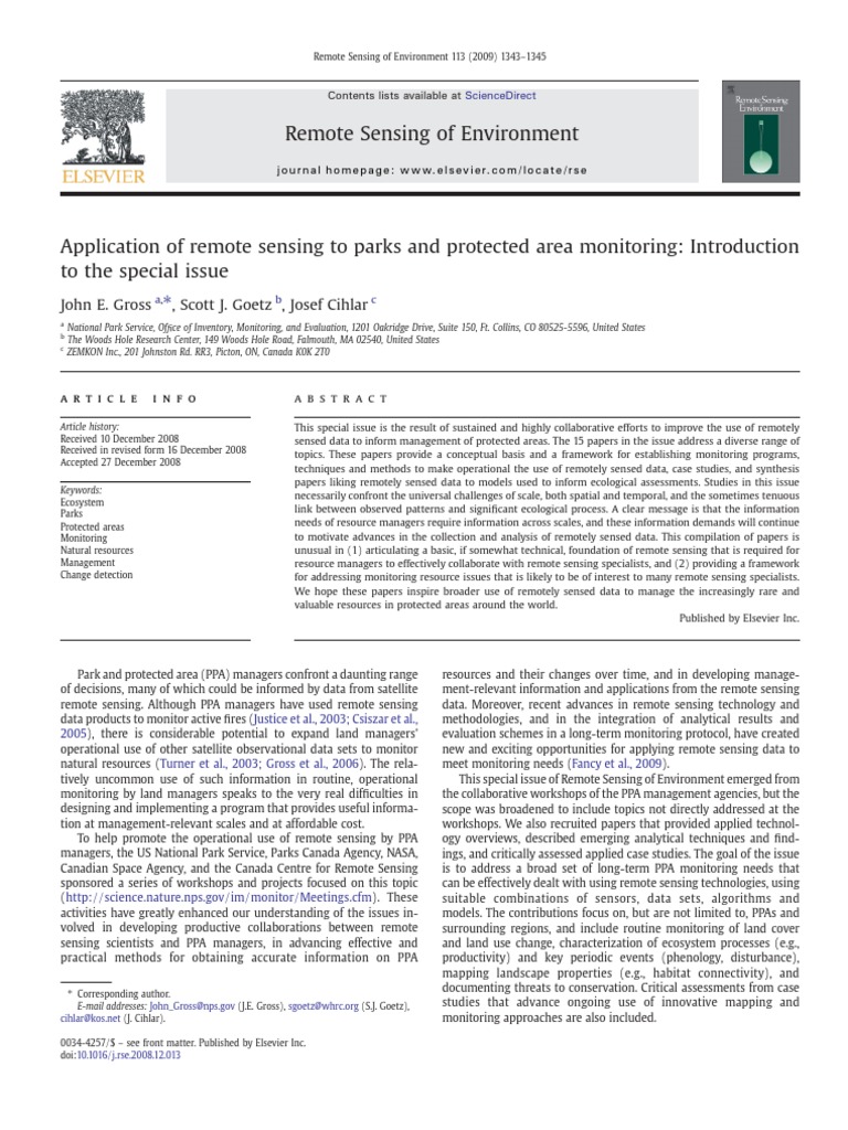 Remote Sensing For Environment | PDF | Remote Sensing | Environmental ...
