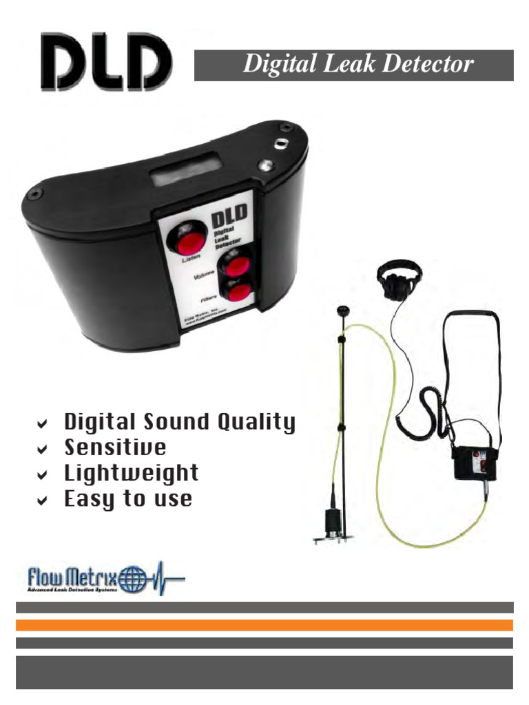 Flowmetrix Digital Leak Detector | Accelerometer | Radio