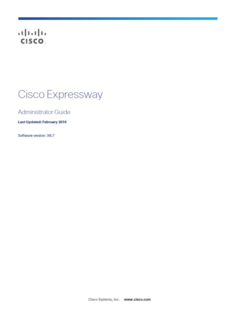 Cisco Expressway Administrator Guide X8 7 Pdf Domain Name System