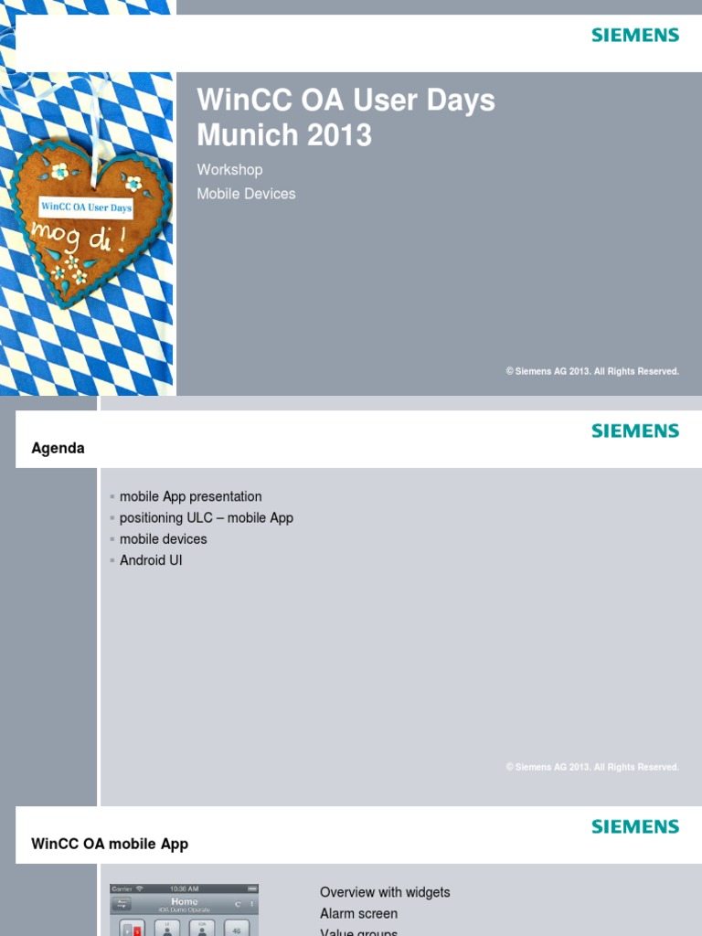 Wincc Oa On Mobile Devices | PDF