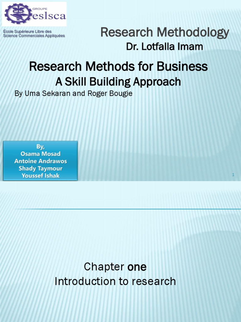 Research Methods For Business | PDF | Sampling (Statistics) | Hypothesis