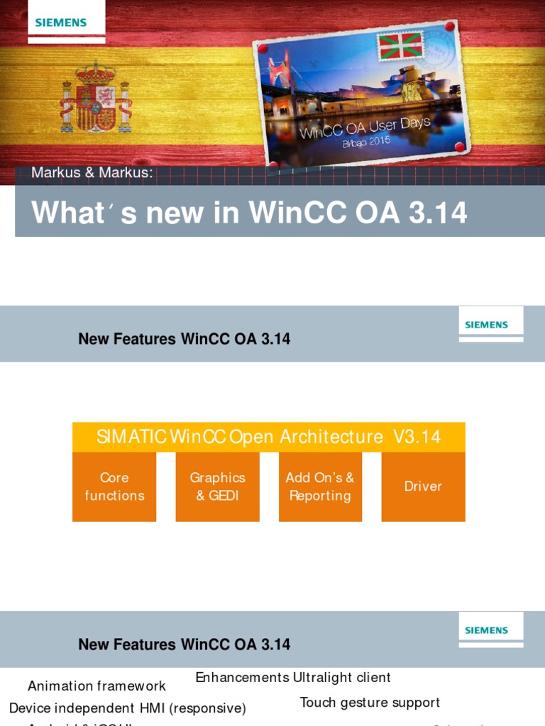 Wincc Oa User Days 2015 Whats New in Wincc Oa 3.14 | Device Driver ...
