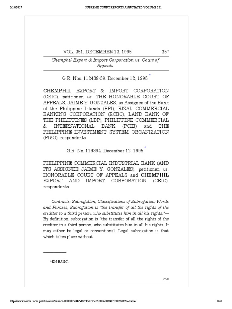 Chemphil Export and Import V CA | PDF | Certiorari | Lawsuit