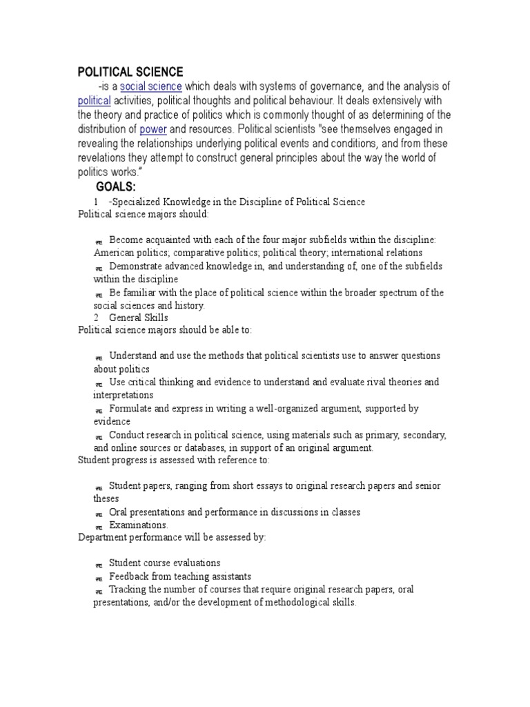 Political Science | PDF | Political Science | Anthropology