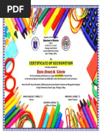 RDELC 2024 Certificate | PDF | Philippines