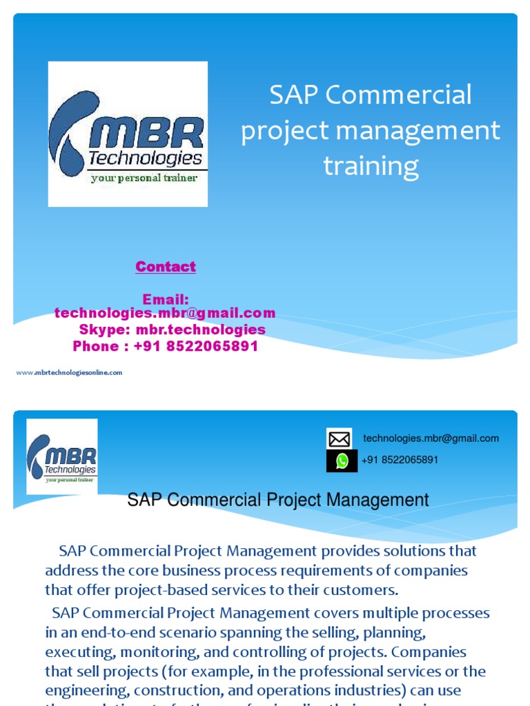 SAP Commercial Project Management Guide | PDF | Project Management | Sap Se