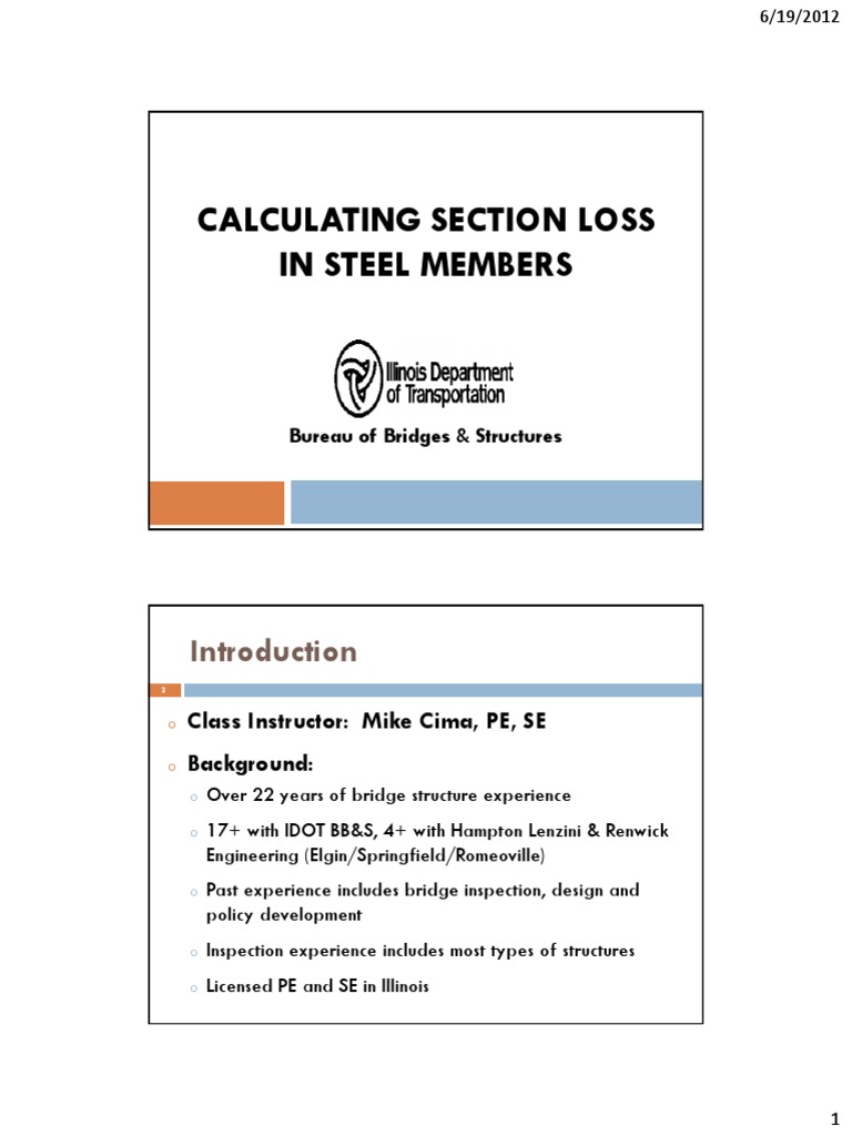 Section Loss | PDF | Stress (Mechanics) | Bending
