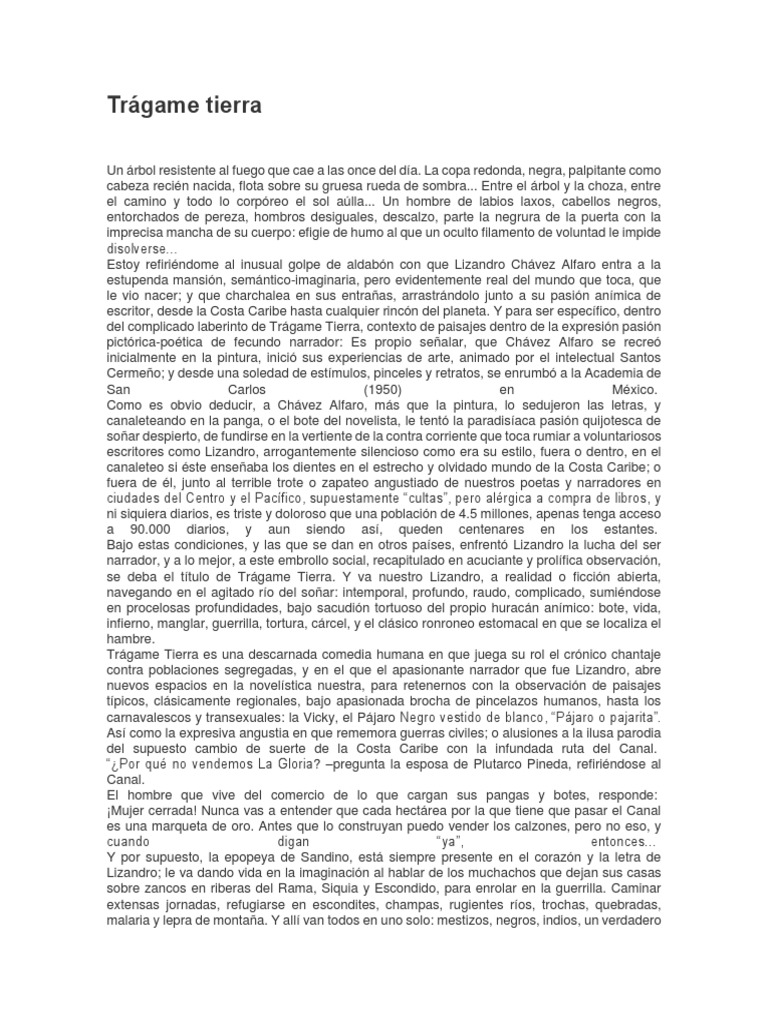 Trágame Tierra | PDF | Artes (general)