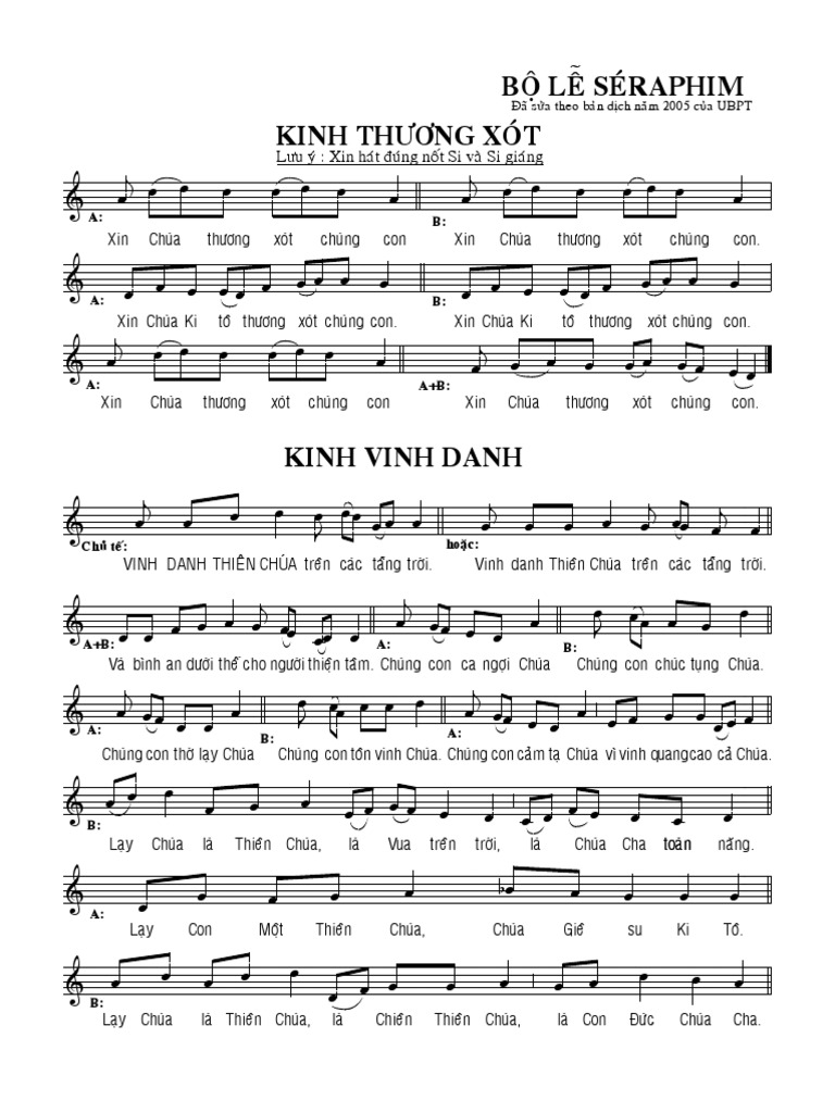 Bo Le Seraphim Nguyen Van Hoa PDF | PDF